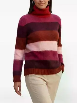 GIANLUCA CAPANNOLO Striped Roll-neck Sweater