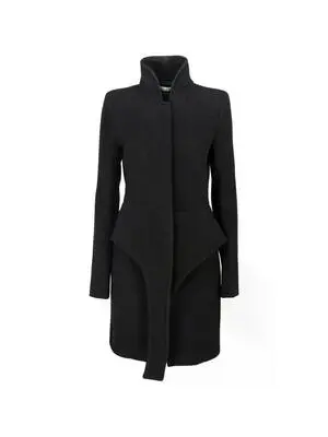 Givenchy Peplum-waist Funnel-neck Coat