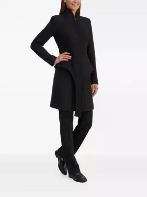 Givenchy Peplum-waist Funnel-neck Coat