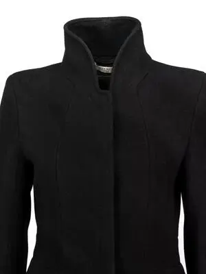 Givenchy Peplum-waist Funnel-neck Coat