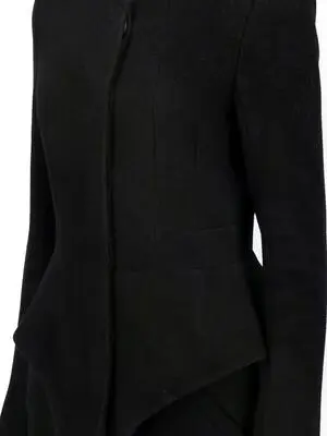 Givenchy Peplum-waist Funnel-neck Coat