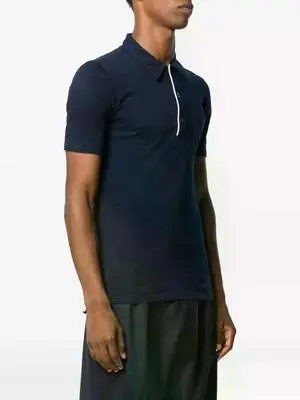 Helmut Lang Contrasting Placket Polo Shirt