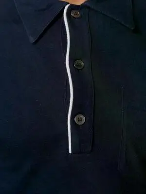 Helmut Lang Contrasting Placket Polo Shirt
