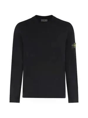 Stone Island Logo Patch Crew Neck Sweater