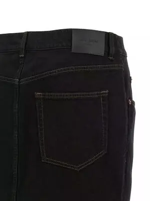 Saint Laurent Baggy Split-front Denim Pencil Skirt