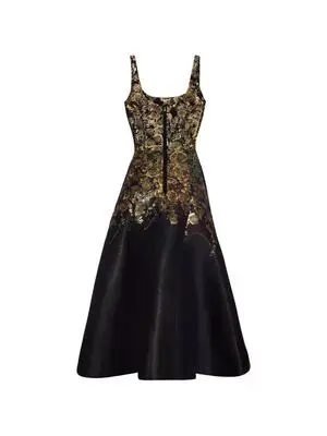 Adam Lippes Veda Floral Jacquard Midi Dress