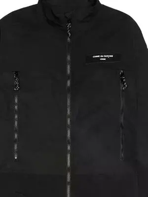 Comme Des Garçons Paneled Logo Jacket - Black