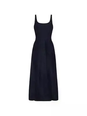 Adam Lippes Panelled Denim Midi Dress