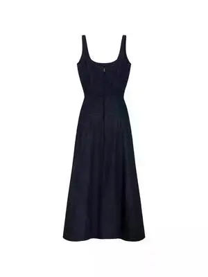 Adam Lippes Panelled Denim Midi Dress