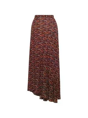 Adam Lippes Tess Geometric-print Midi Skirt