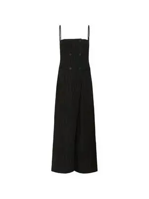 GESTUZ Gzjoelle Pinstripe Double-breasted Jumpsuit