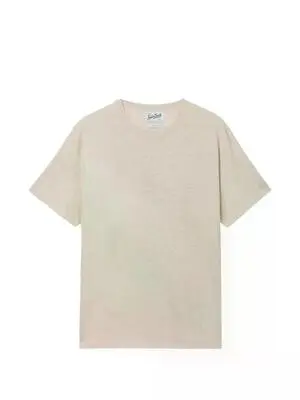MC2 SAINT BARTH Linen T-shirt - Neutrals