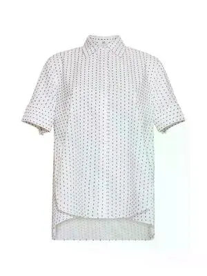 Adam Lippes Trapeze Embroidered Shirt - White