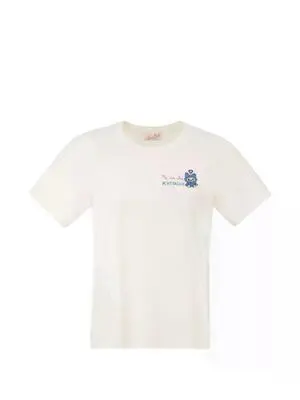 MC2 SAINT BARTH MC2 Saint Barth X Labubu Emilie Embroidered T-Shirt Neutrals