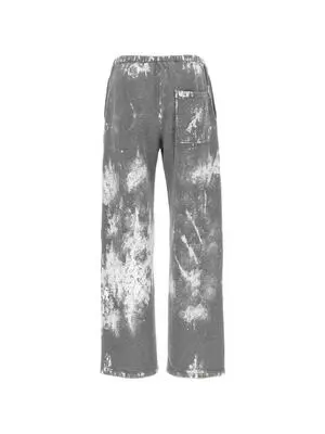 MAISON MARGIELA Paint-splatter Cotton Track Pants - Grey