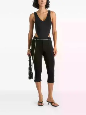 Manière De Voir Capri Leggings With Chain Detail