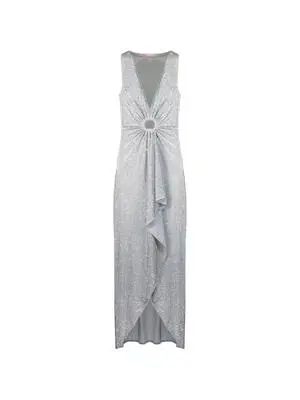 TWENTY FOURHAITCH Navagio Rhinestone-embellished Gown - Silver