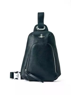 VIVIENNE WESTWOOD Orb Plaque Crossbody Bag - Black