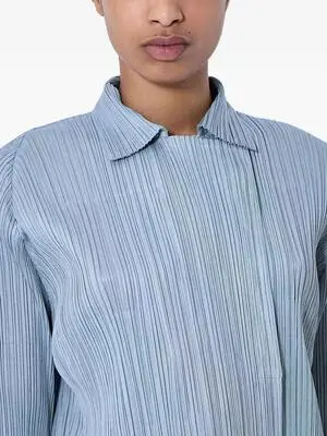 Issey Miyake Pleated Long-sleeve Shirt