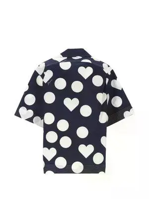 Jacquemus Polka-dot Heart Print Shirt