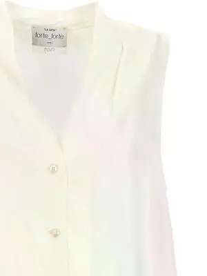 FORTE_FORTE Sleeveless Button-up Shirt