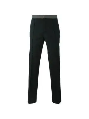 Alexander McQueen Studded-waistband Tailored Trousers - Black