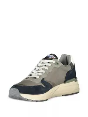 BLAUER. Colour-block Leather Sneakers