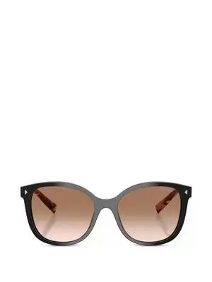 Prada Tortoiseshell-effect Sunglasses - Black