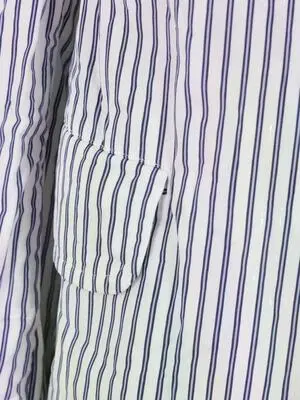 Comme Des Garçons Striped Cotton Jacket