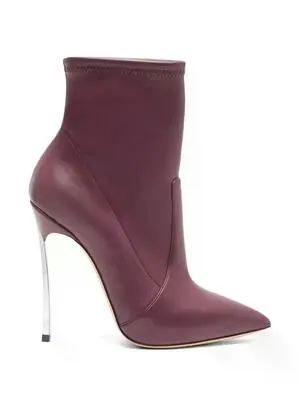 Casadei Blade Pointed-toe Ankle Boots - Red