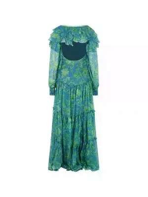 Etro Printed Ruffled Maxi Dress
