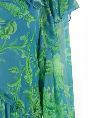 Etro Printed Ruffled Maxi Dress