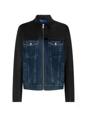Karl Lagerfeld Panelled Denim Jacket - Black