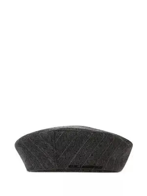 Karl Lagerfeld K/autograph Pinstripe Beret
