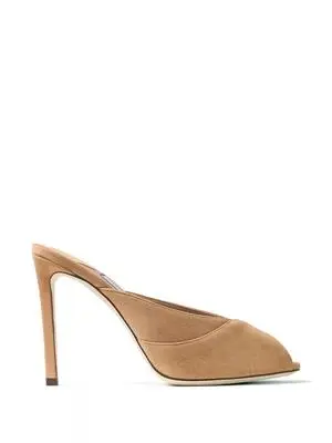 JIMMY CHOO Brigitte 100 Sandals - Neutrals