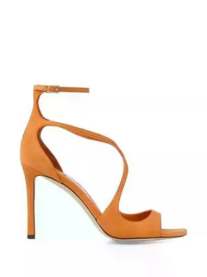 JIMMY CHOO Jimmy Choo Azia Suede Sandals Orange
