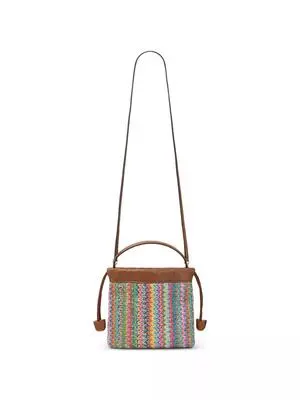JIMMY CHOO Raffia Pouch - Brown