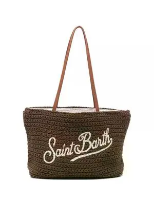 MC2 SAINT BARTH Woven Shoulder Bag - Brown
