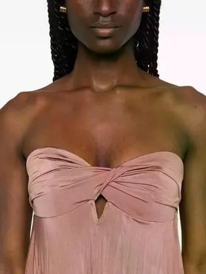 RAME Crinkled Finish Strapless Maxi Dress