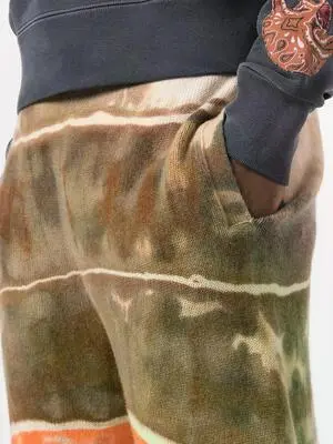 Amiri Tie-dye Cashmere Track Shorts