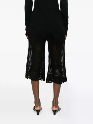 IRO PARIS Crochet-knit Scalloped-hem Trousers
