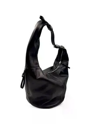 BONASTRE Bow Curved-zip Shoulder Bag