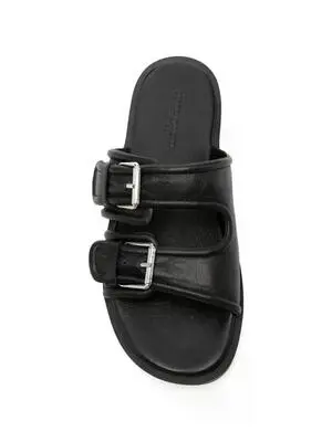 SERGIO MORETTI FIRENZE Leather Buckle-fastening Sandals