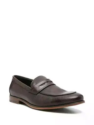 SERGIO MORETTI FIRENZE Perforated Leather Loafers