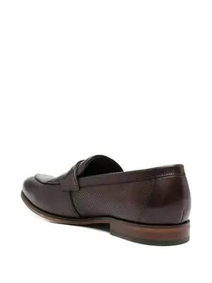 SERGIO MORETTI FIRENZE Perforated Leather Loafers