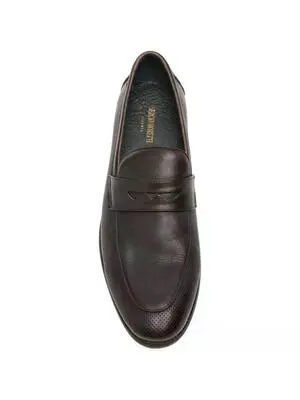 SERGIO MORETTI FIRENZE Perforated Leather Loafers