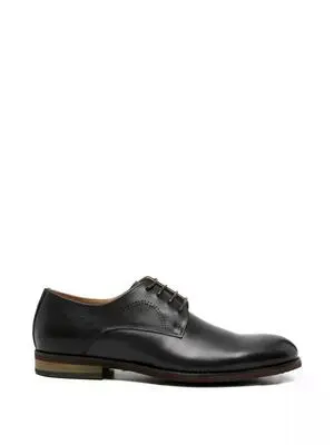 SERGIO MORETTI FIRENZE Derby Shoes With Perforated Detailing - Black
