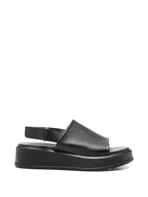 SERGIO MORETTI FIRENZE Platform Slingback Sandals - Black