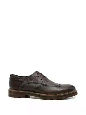 SERGIO MORETTI FIRENZE Dark Leather Brogues - Brown