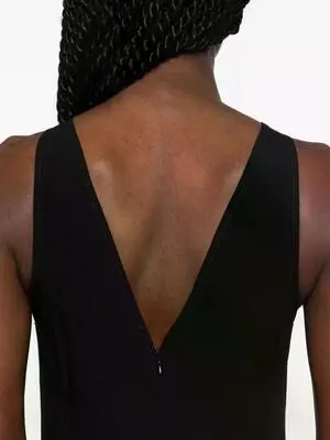 CARLA G. Sleeveless V-back Mini Dress